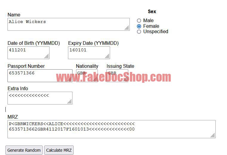 Best Mrz Code Generator For Passports Fakedocshop Best Mrz Code Generator For Passports Fakedocshop
